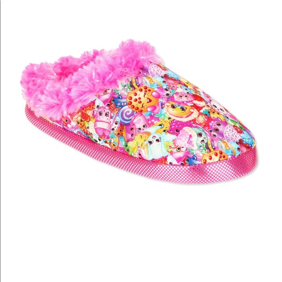 Shopkins | Shoes | Shopkins Girls Furry Slippers House Shoe Size L23 ...